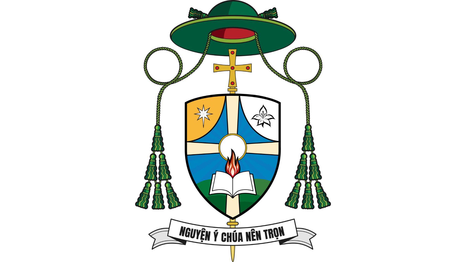 Huy hiệu giám mục của Đức Giám mục phụ tá tân cử Đaminh Nguyễn Tuấn Anh ...